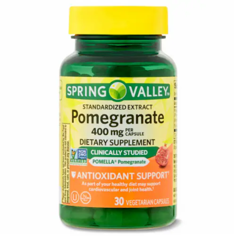 Spring Valley Standardized Extract Pomegranate 400 mg 30 Capsules - A1 ...